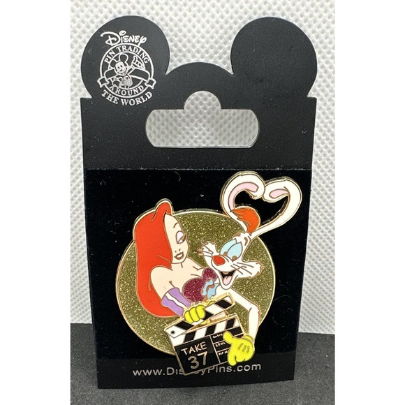 Disney | Toys | Rare 207 Disney World Jessica Roger Rabbit Heart Ears ...